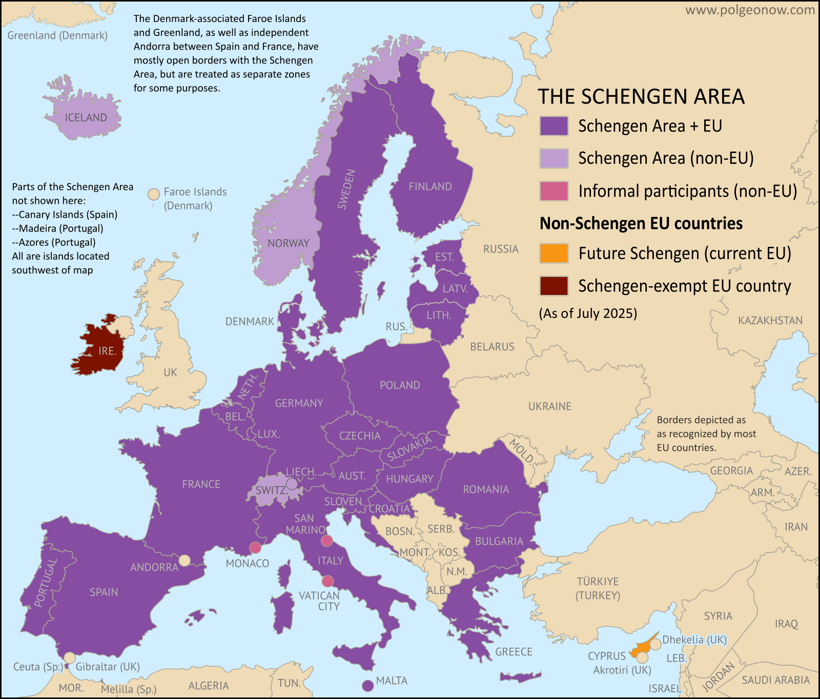 2020-2025 Avrupa’nın serbest seyahatinin genişlemesi "Schengen bölgesi ...